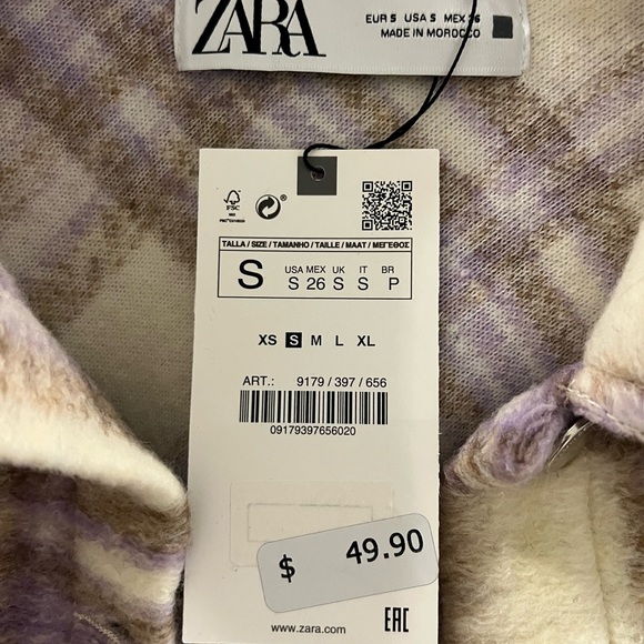 Zara | Jackets & Coats | Zara Plaid Shacket | Poshmark